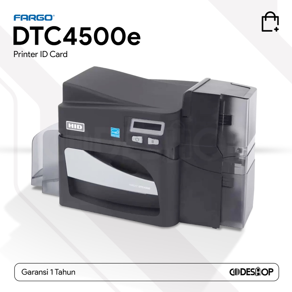 Jual ID Card Printer Fargo DTC4500E Cetak Kartu Full Color Satu Sisi ...