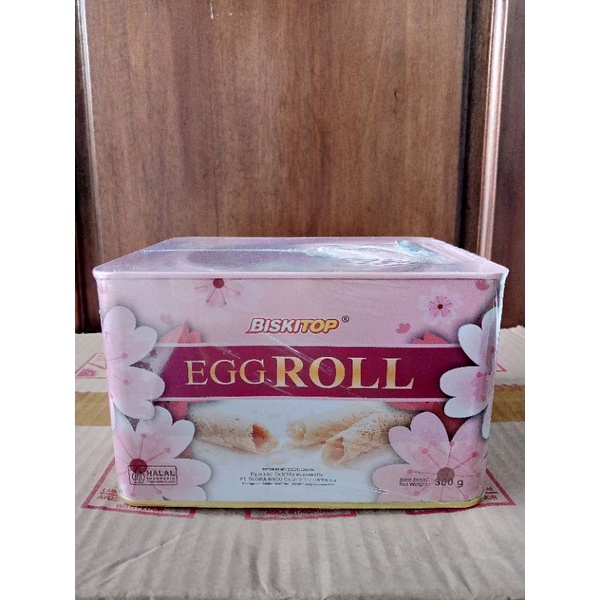 Jual BISKITOP EGG ROLL KALENG PINK 300GR | Shopee Indonesia
