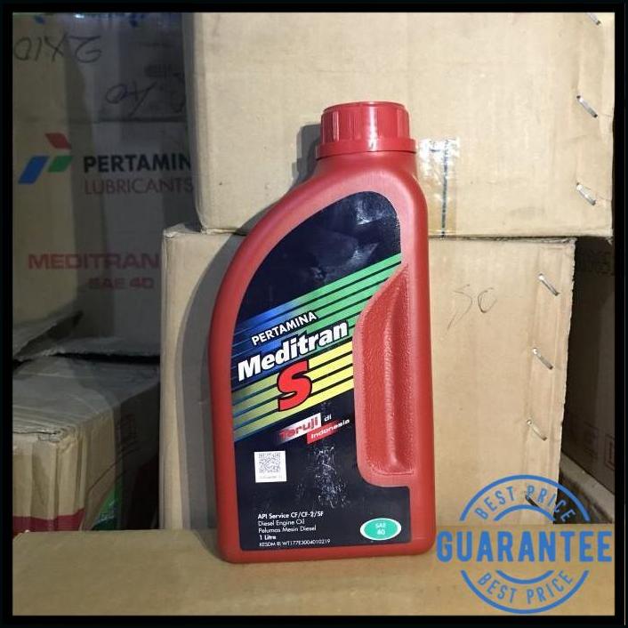 Jual OLI PERTAMINA MEDITRAN S SAE 40 API CF SF GALON 1 LITER | Shopee ...