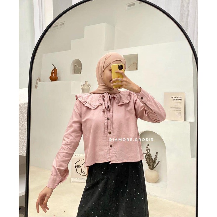 Jual SENITA BLOUSE CROPTY | Shopee Indonesia