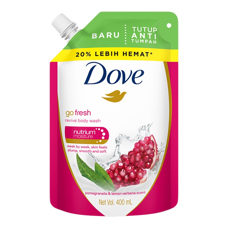 Jual Dove Go Fresh Sabun Mandi Cair Pomegranate & Lemon Refill 400 ml ...