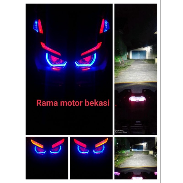 Jual HEADLAMP VARIO 160 CUSTOM BILED AES WST | Shopee Indonesia