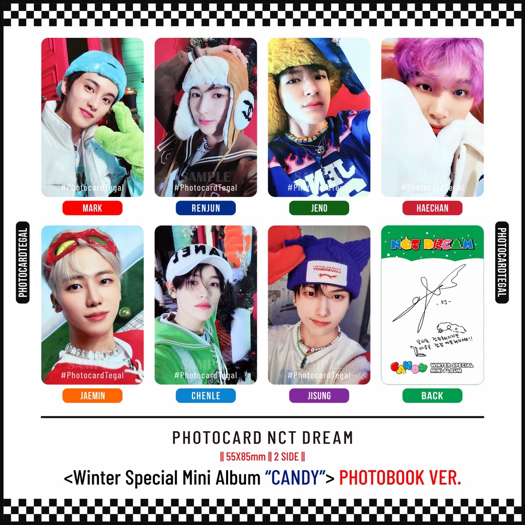 Jual [SET VER] PHOTOCARDS NCT DREAM Winter Special Mini Album 'CANDY' (Mark, Renjun, Jeno ...