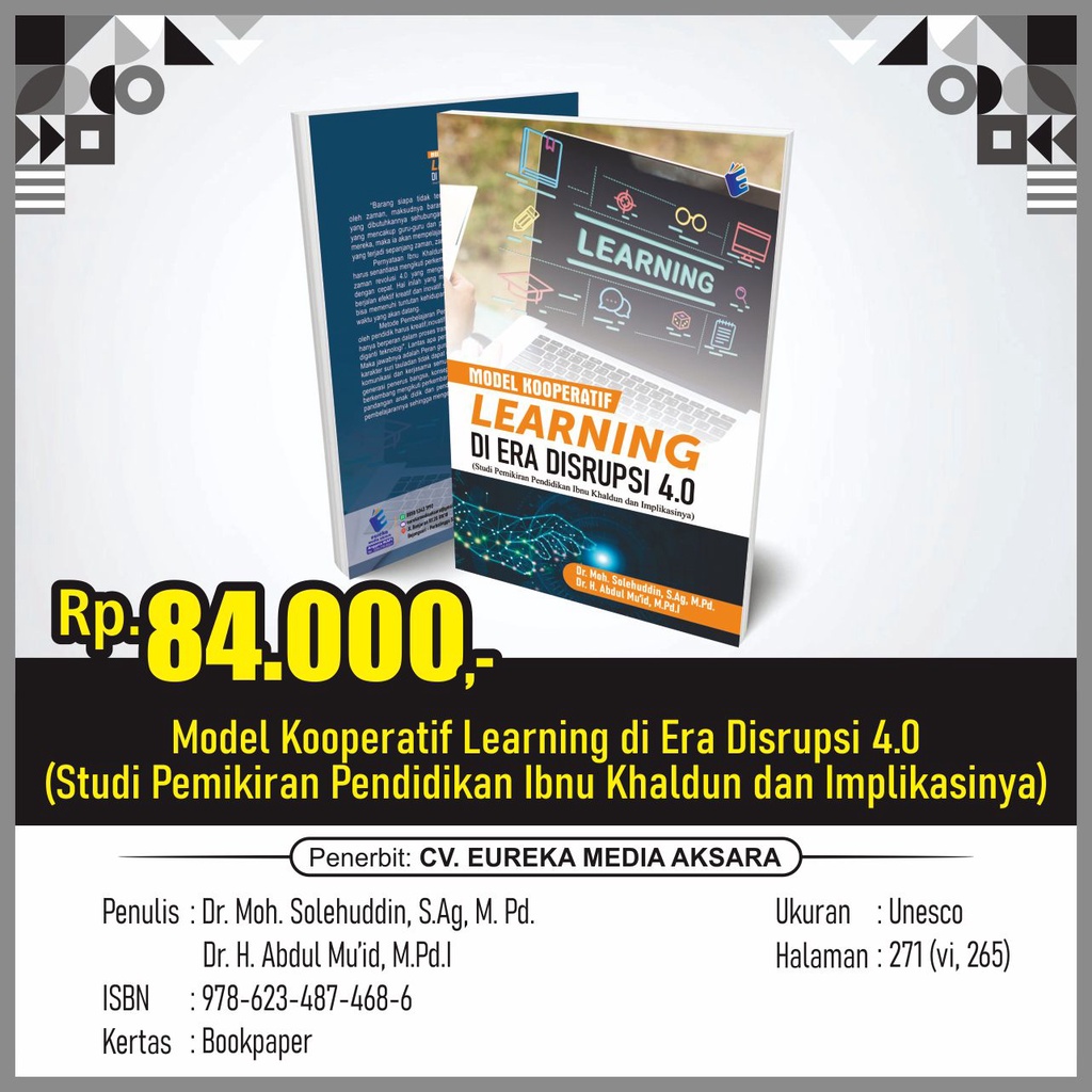 Jual Model Kooperatif Learning di Era Disrupsi 4.0 (Studi Pemikiran ...
