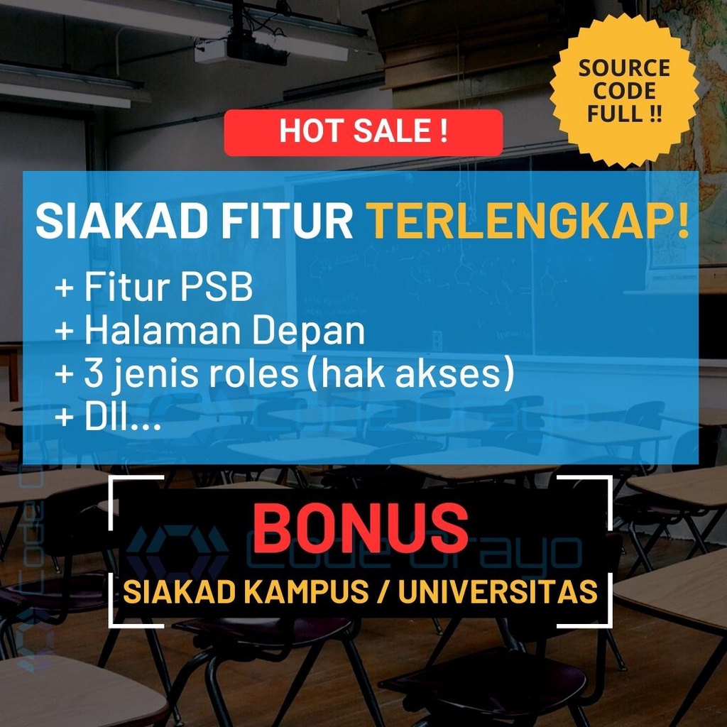 Jual Source Code Sistem Informasi Akademik Sekolah Sisfo / Siakad ...