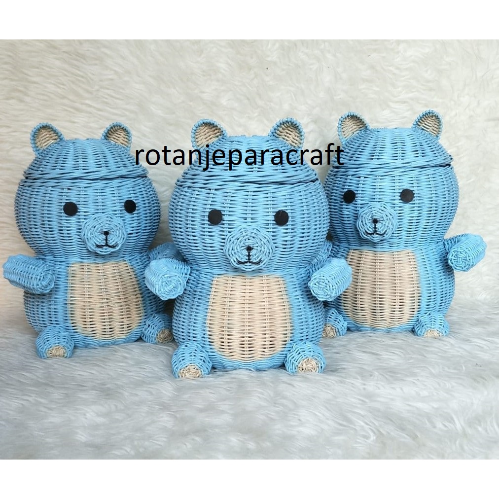 Jual Rotan Beruang Full Badan Tipe 2/ Bear Rattan/Keranjang Rotan ...