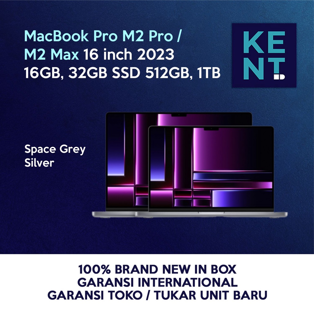 Jual MacBook Pro M2 Pro/M2 Max 16 inch 2023 Space Grey/Silver BNIB | Shopee Indonesia