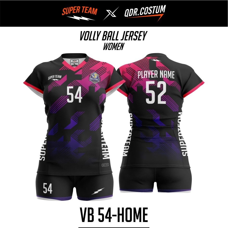 Jual QDR COSTUM Set Jersey VB54 Setelan Olahraga Wanita Gratis Nama dan ...