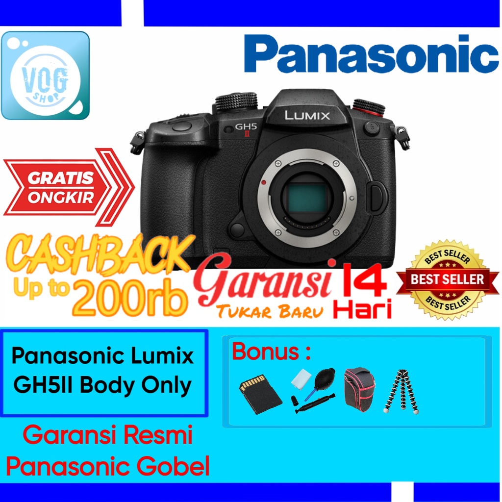 Jual Panasonic Lumix GH5II Body Only Mirrorless Camera - Lumix DSC-GH5II | Shopee Indonesia
