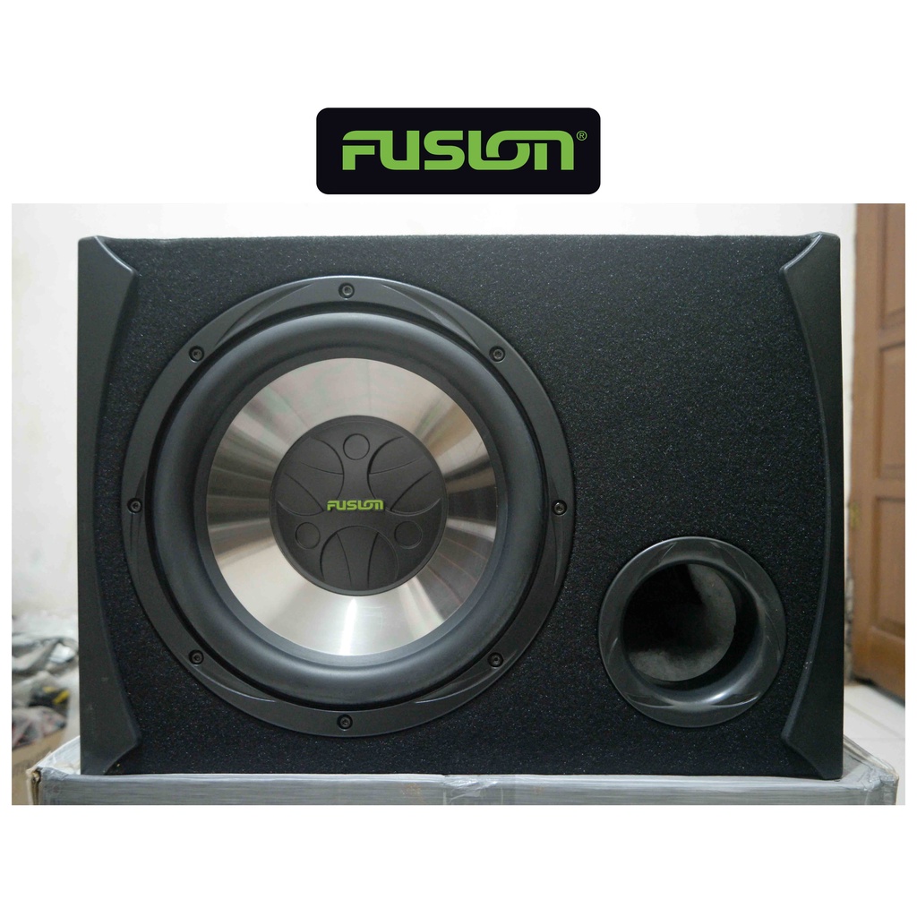 Jual Fusion Reactor 12 inch Bass Pack Subwoofer Mobil plus Kabel ...