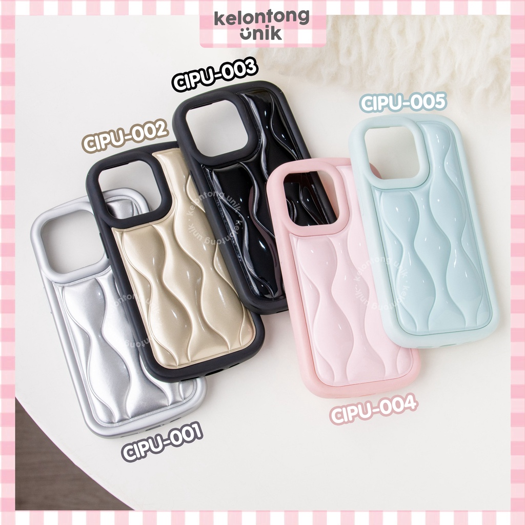 Jual KELONTONG UNIK | Pastel Color Chubby Wave Puffy Case - Softcase/ Casing HP for iPhone XR ...