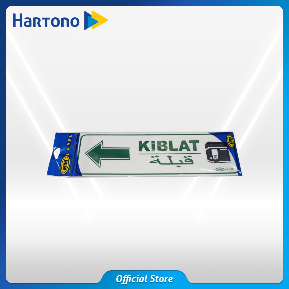 Jual GM Label Big 108 Kiblat Kiri KIBLAT-KIRI | Shopee Indonesia