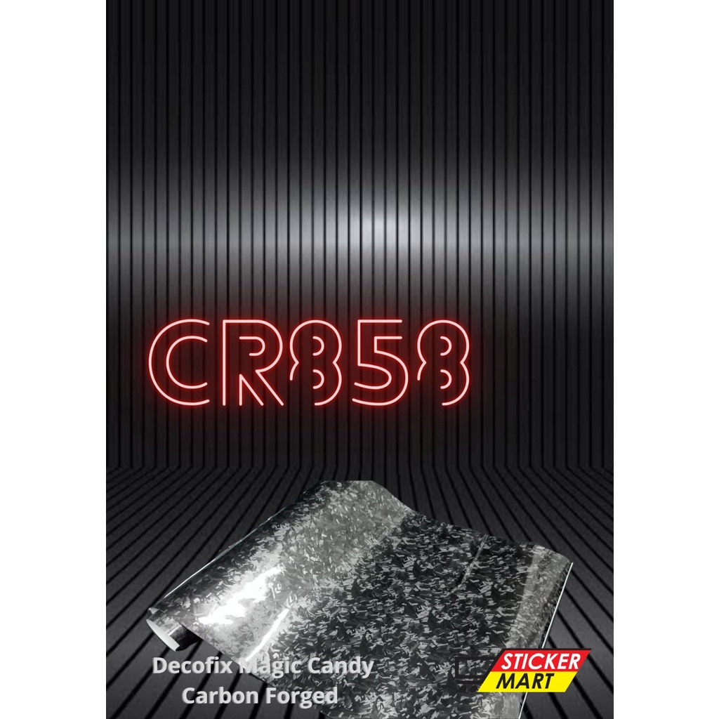 Jual Sticker Premium Decofix Forged Carbon Grey 50 cm Permeter | Shopee ...