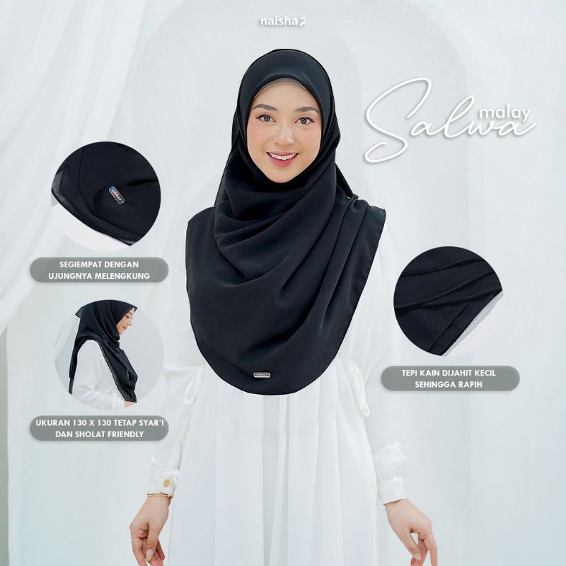 Jual SALWA MALAY / NAISHA OFFICIAL / SEGIEMPAT CERUTY / HIJAB PREMIUM ...