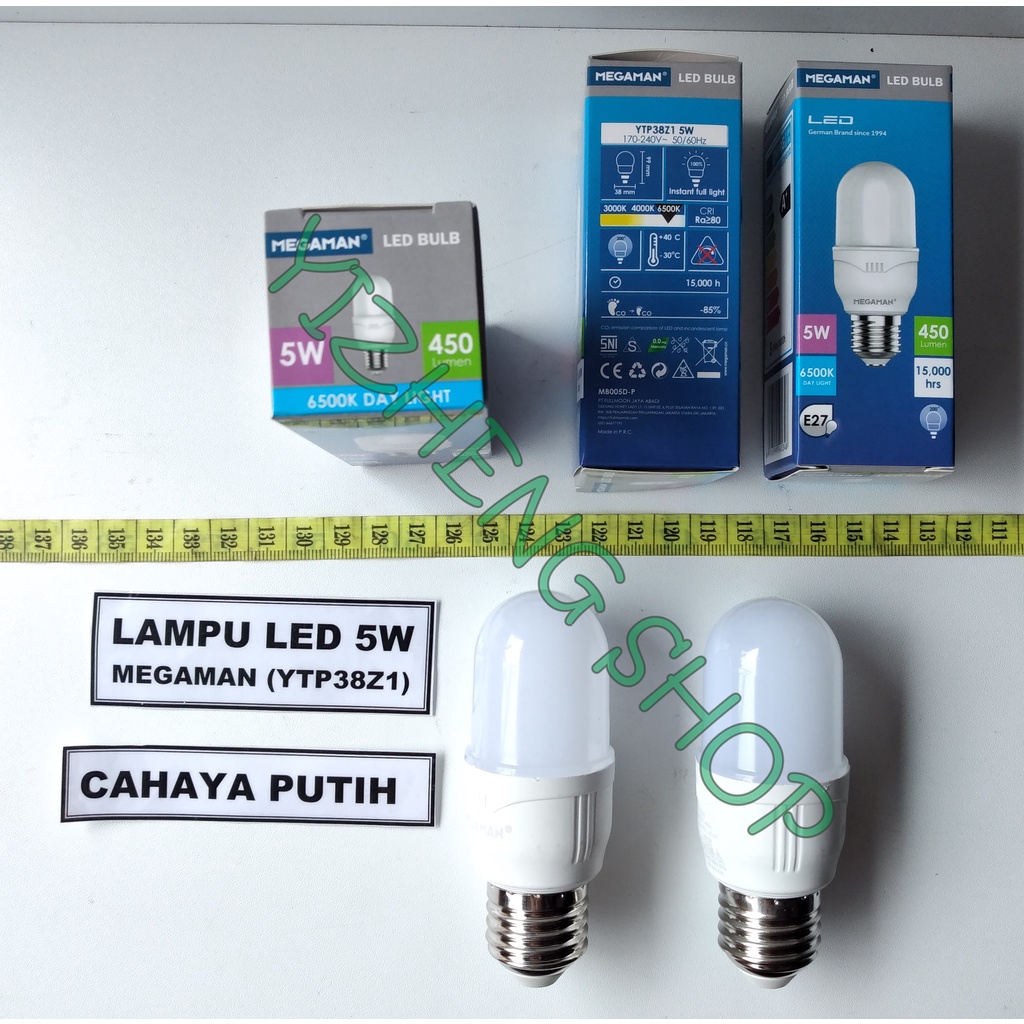 Jual LAMPU LED 5W MEGAMAN CAHAYA PUTIH (YTP38Z1) | Shopee Indonesia
