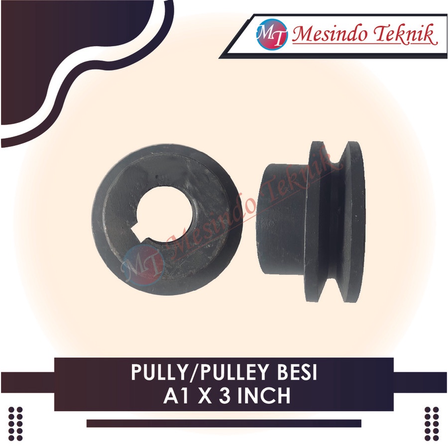 Jual PULLY / PULLEY A1 x 3 INCH BAHAN BESI | Shopee Indonesia
