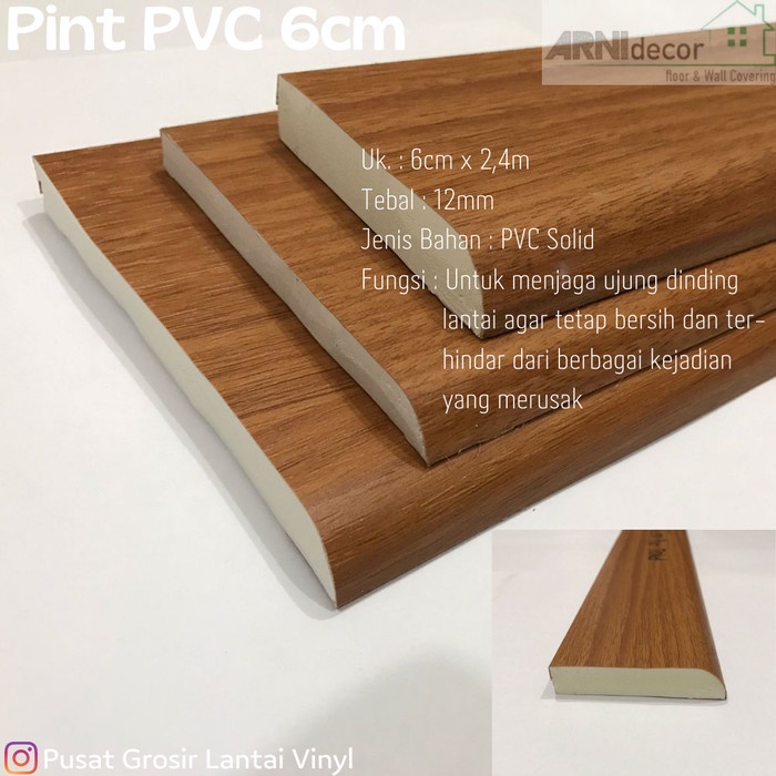 Jual Floor Plin Lantai Pvc / Lis Tembok / Lis Dinding /Lis Vinyl Pvc / Lis Parket | Shopee Indonesia