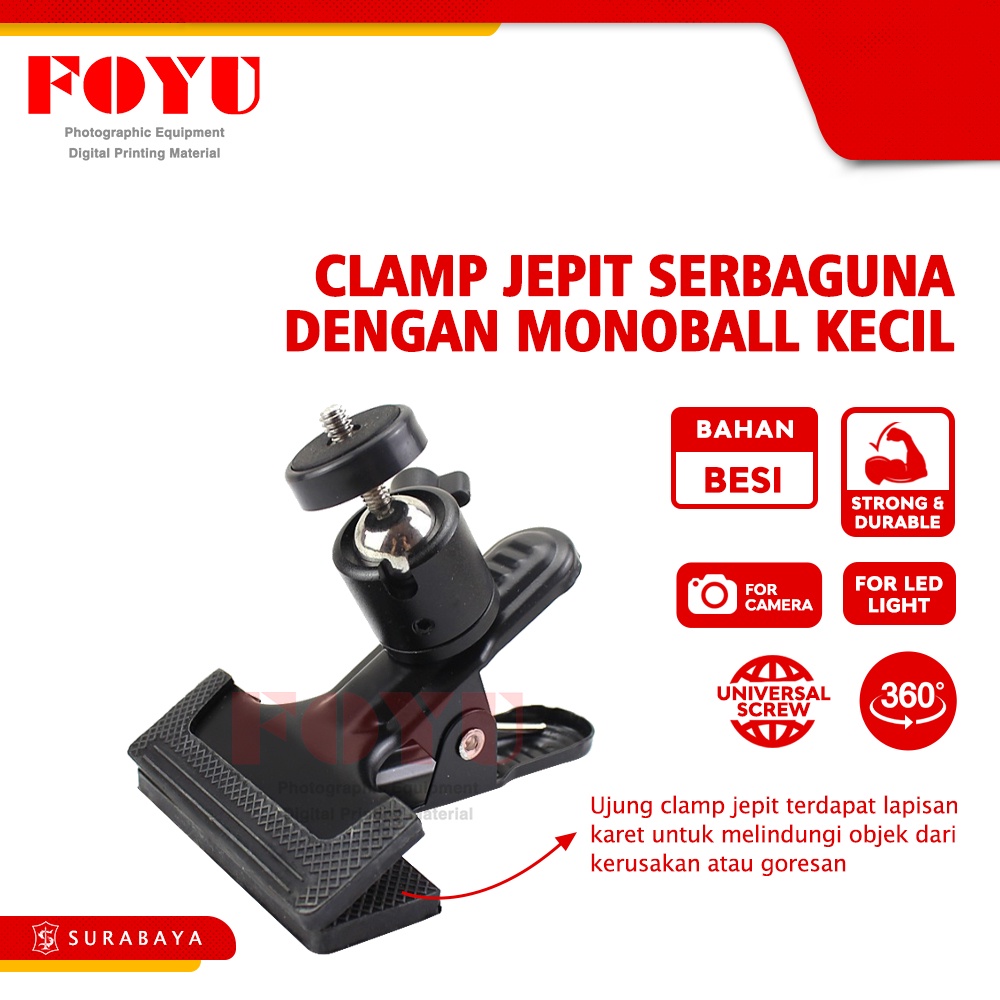 Jual Clamp Klem Jepit Penjepit Background Serbaguna Pipa Monoball ...