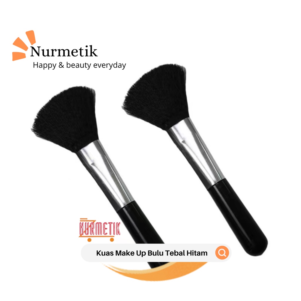 Jual Kuas Masker Make Up Brush Hitam / Kuas Blush On Bulu Tebal | KM105 ...