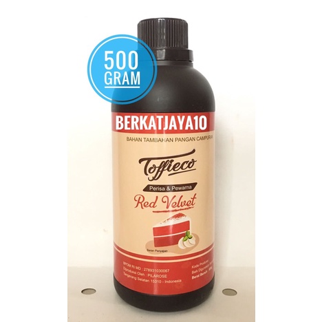 Jual Toffieco Red Velvet 500gr Pasta Perisa Pewarna Makanan Essence ...