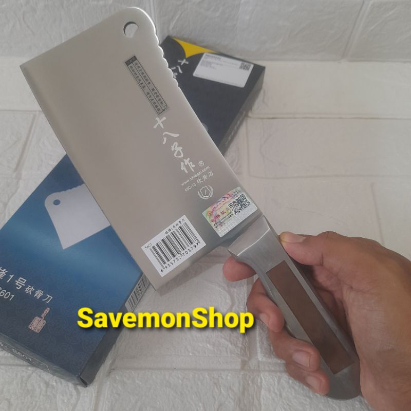 Jual Pisau Daging Stainless 4Cr13 Shibazi Cleaver Knife Chef Daging ...