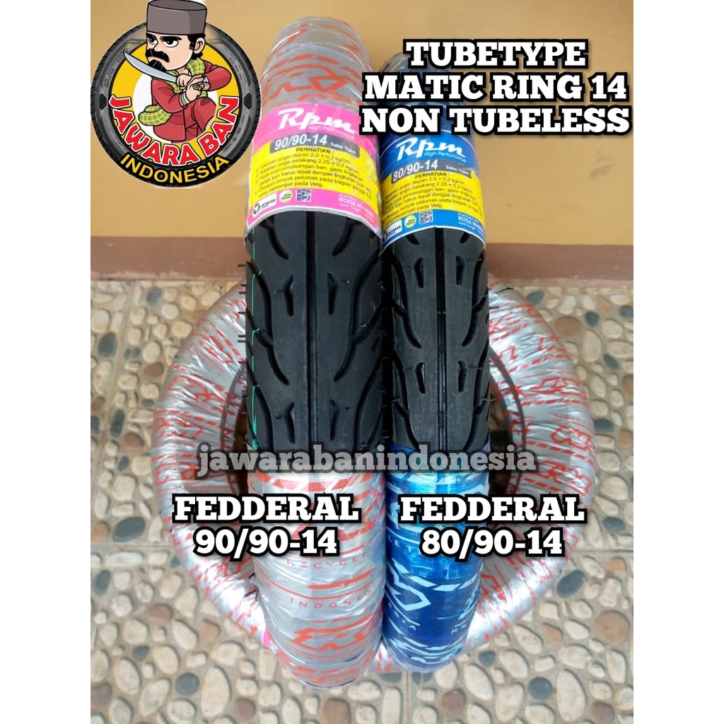 Jual Ban Motor Matic Ring 14 Tubetype Non Tubeless Merk RPM Motif Mirip ...