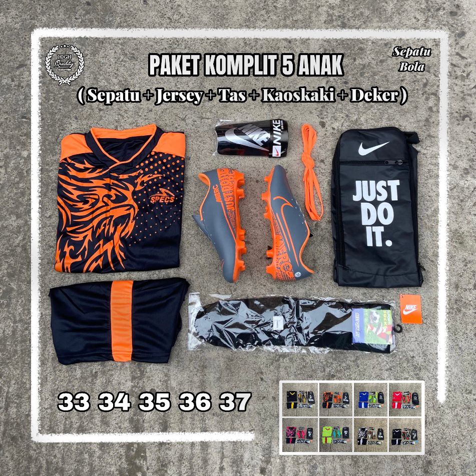 Jual Paket Komplit 5 Sepatu Bola Olahraga Anak Sepatu Bola Anak Paket ... Jual Paket Komplit 5 Sepatu Bola Olahraga Anak Sepatu Bola Anak Paket ...