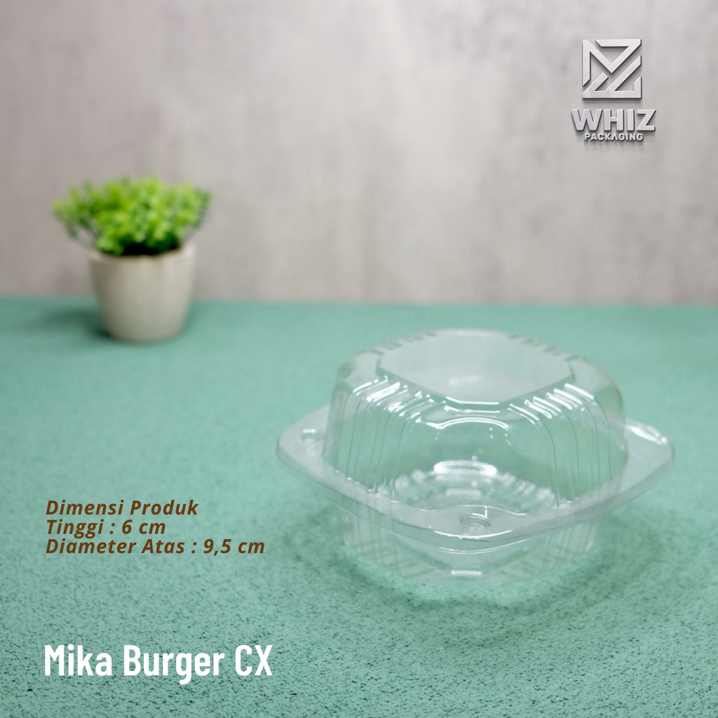Jual Mika Burger CX Plastik Roti Donat / Mika Dimsum Tebal Murah isi 50 ...