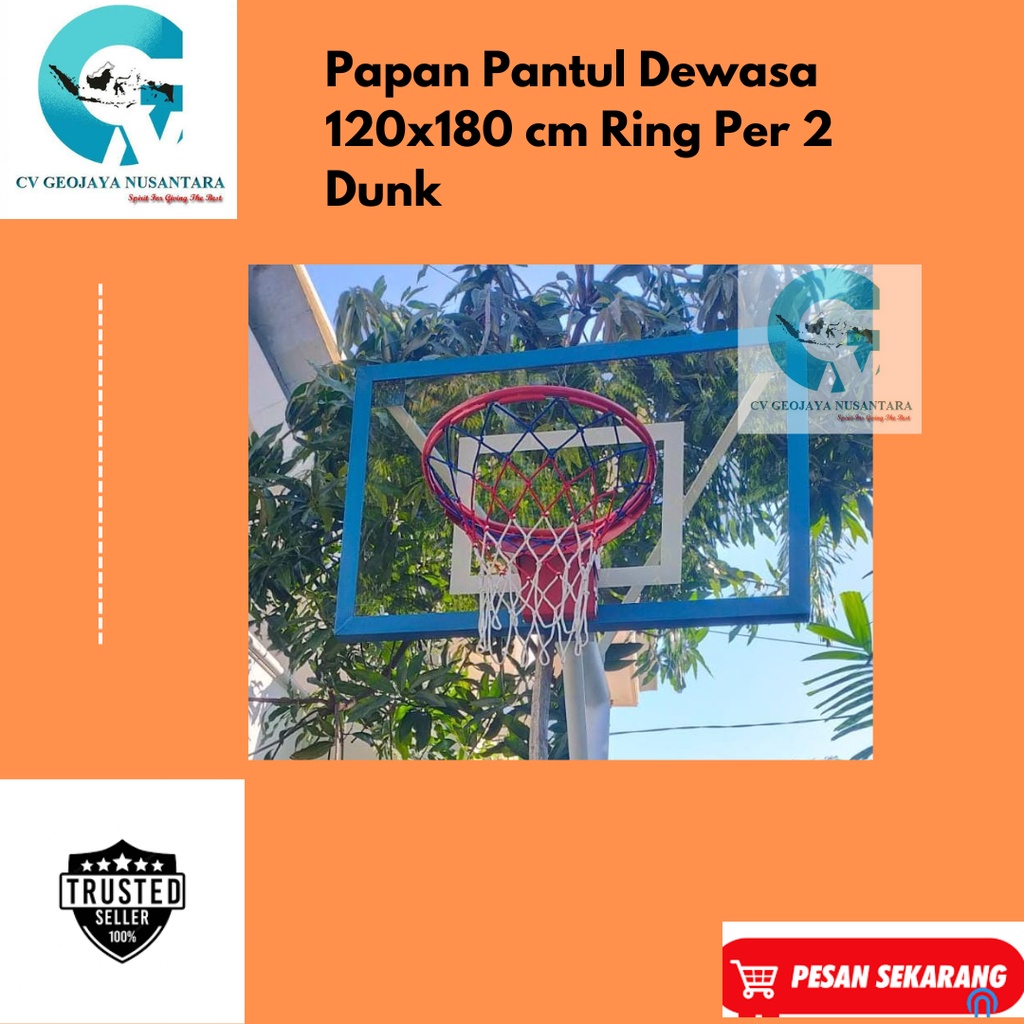 Jual Papan Pantul Basket Akrilik 10mm, 80x120cm, Ring Per 2 Biasa ...