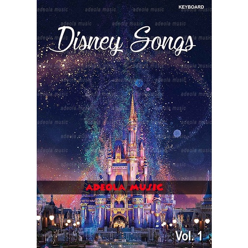 Jual Buku Keyboard Disney Not Angka / (K-10) DISNEY SONGS FOR KEYBOARD ...