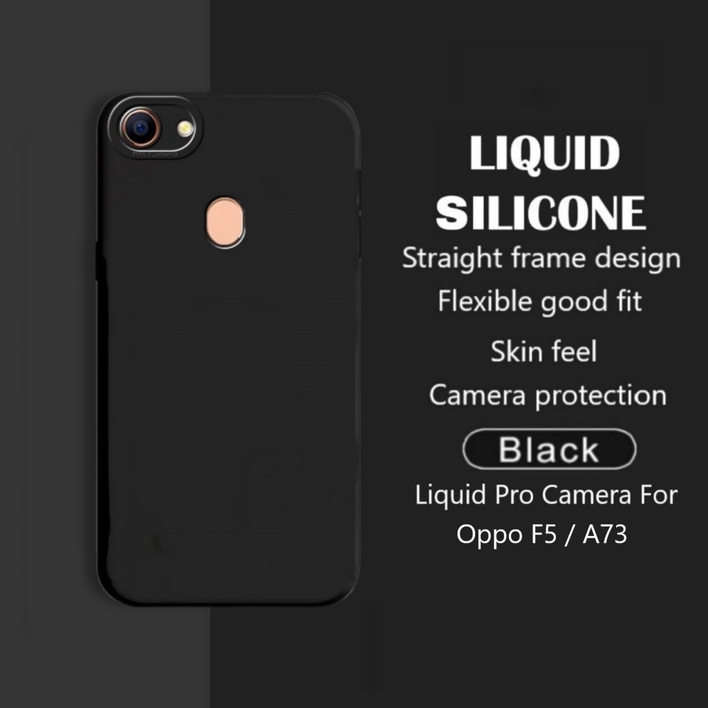 Jual SOFT CASE OPPO F5 F5 YOUTH CASE LIQUID PRO CAMERA SQUARE SILICONE ...
