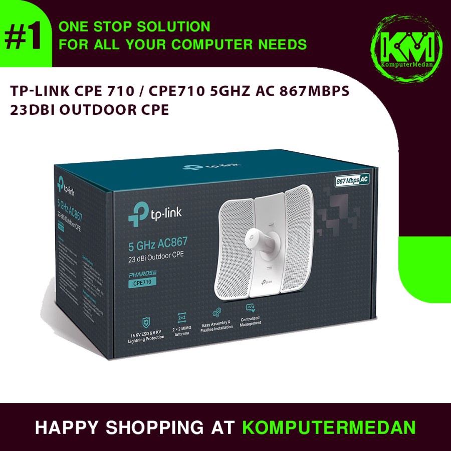 Jual TP-Link CPE 710 / CPE710 5GHz AC 867Mbps 23dBi Outdoor CPE ...