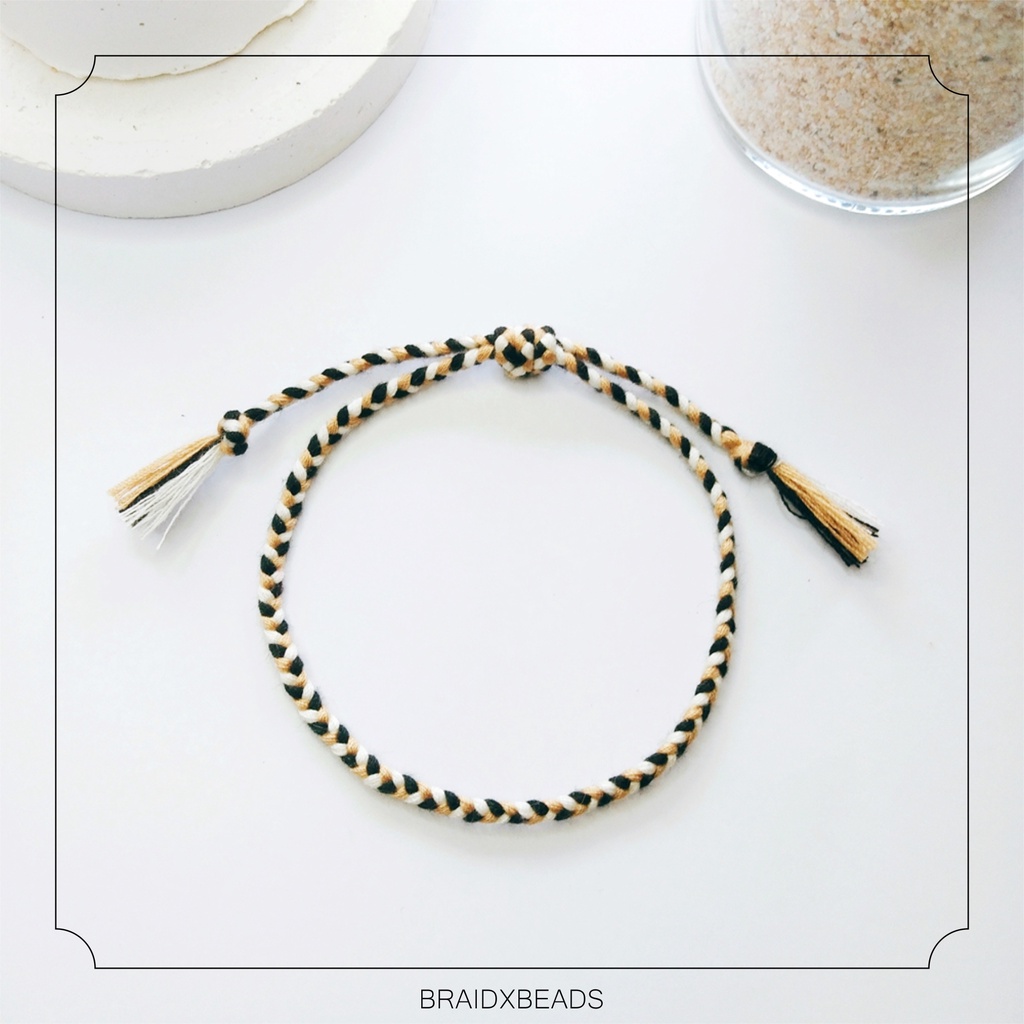 Jual Single Braid Bracelet 3 Tone Part 2 | Gelang Kepang Aesthetic ...