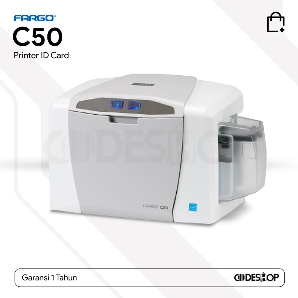 Jual Printer ID Card Fargo C50 Cetak Kartu Single Side USB Full Color ...