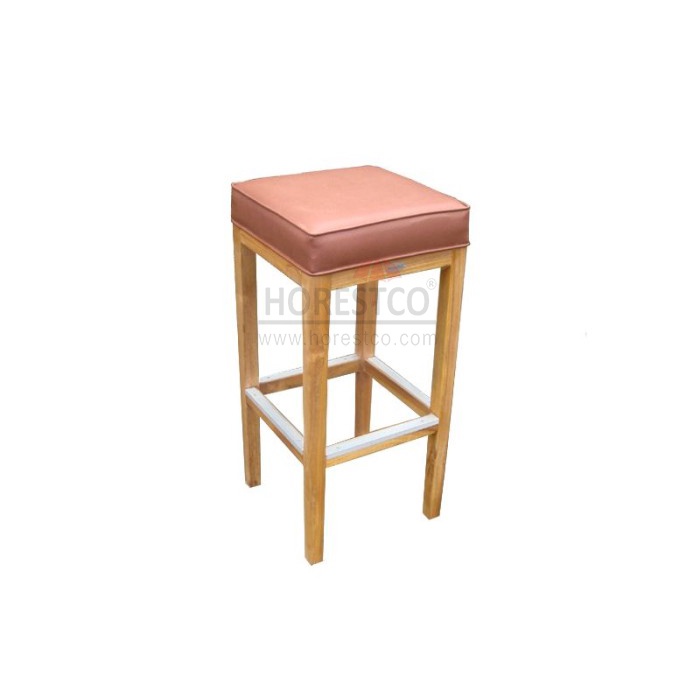 Jual STOOL DESAIN KURSI KAYU DENGAN JOK GRENADA BAR STOOL UNTUK KAFE ...
