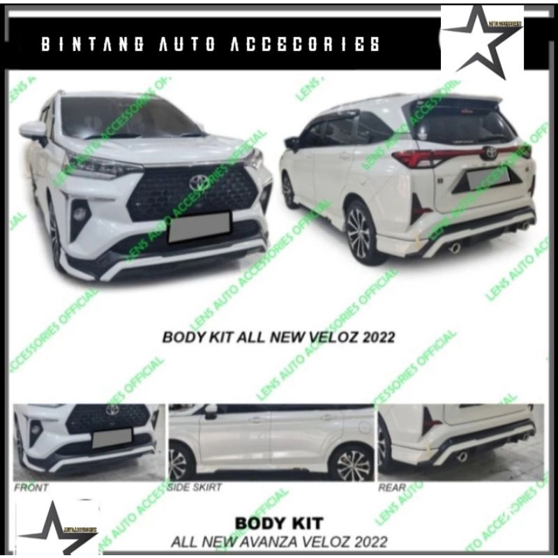 Jual BODYKIT VELOZ 2022-BODYKIT ALL NEW VELOZ 2022 | Shopee Indonesia