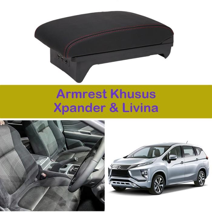 Jual Sliding Armrest Xpander All New Livina Console Box Mobil 3 USB ...