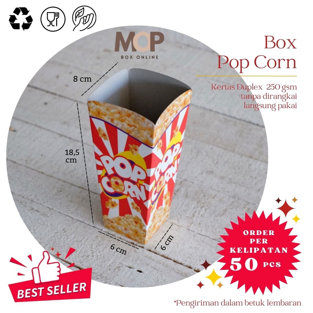 Jual Box POPCORN Kotak pop corn | Shopee Indonesia