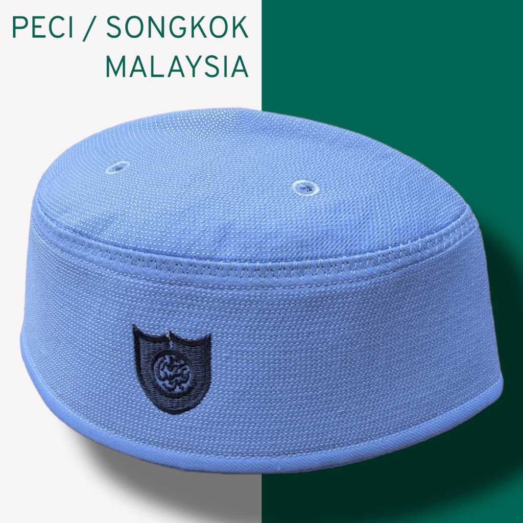 Jual Peci malaysia Kopyah Malaysia Songkok Malaysia Hitam Motif Wajik ...