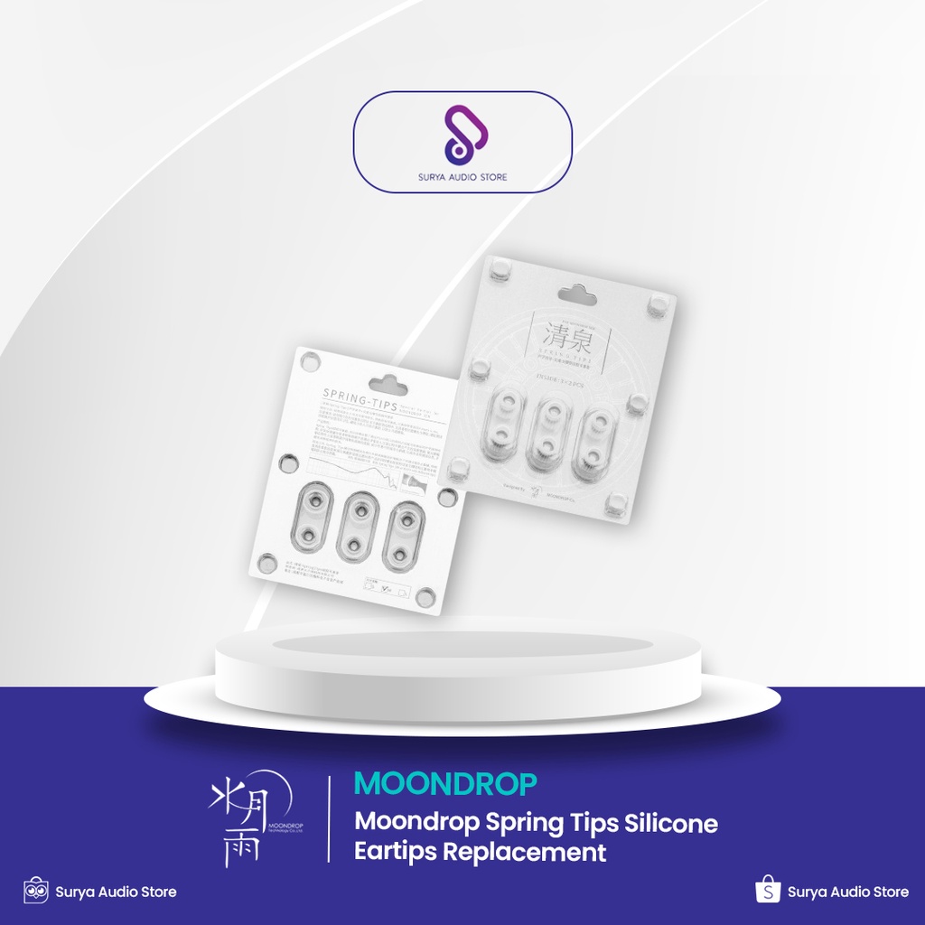 Jual Moondrop Spring Tips Silicone Eartips Replacement | Shopee Indonesia