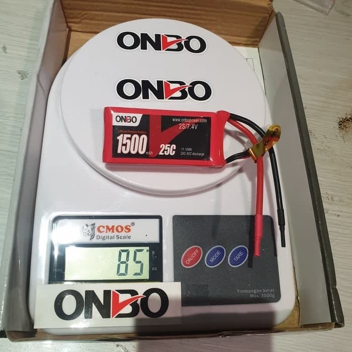 Jual Lipo battery 2s 7.4v 1500mah 25-50c Onbo Power ( lavar stores id ...