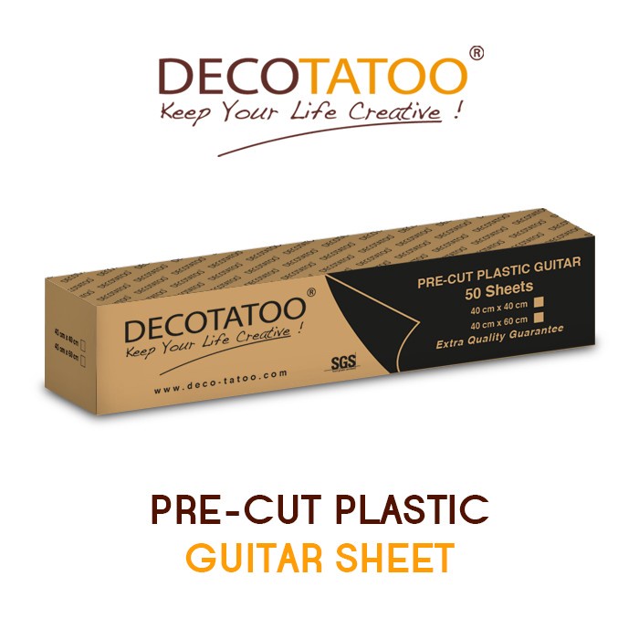 Jual Alat Decotatoo 50 Pre-Cut Plastic Guitar Sheet Roll 40X40 Cm ...