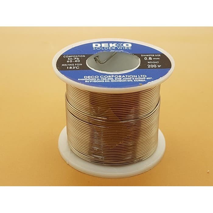 Jual Terlaris Timah Solder 0.8Mm Soldering Wire Tin 0.8 Mm 200 Gram ...