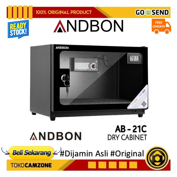 Jual Dry Box Dry Cabinet ANDBON AB-21C Digital Drybox Drycabinet 21 ...
