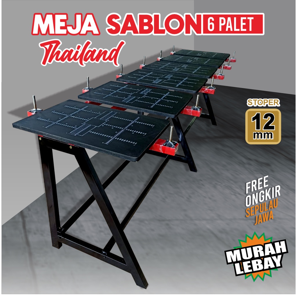 Jual FREE ONGKIR meja sablon thailand 6 palet full lapis dan register ...