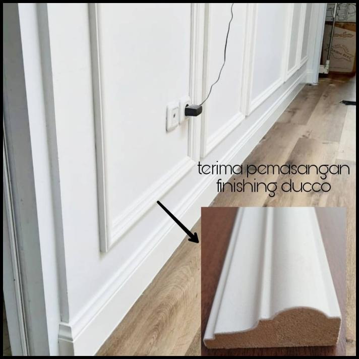 Jual TERBARU LIST KAYU BESAR WALL MOLDING /WAINSCOTING/WALL MOLDING ...