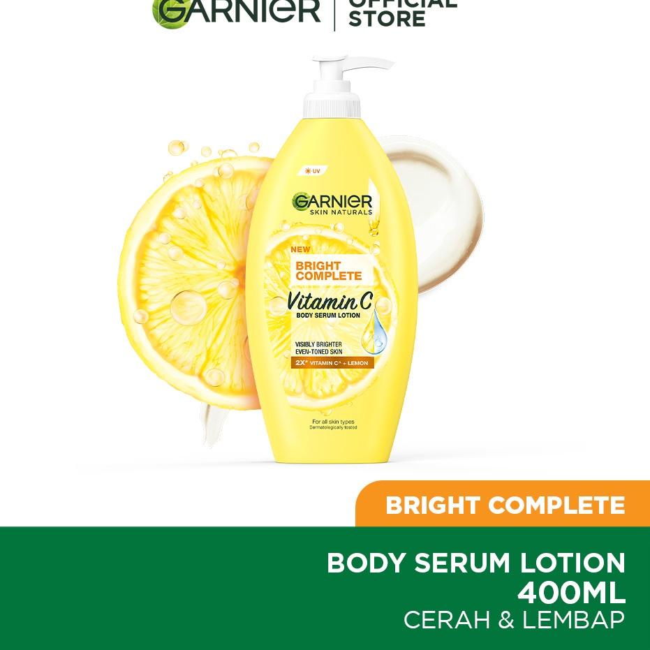 Jual Termurah Garnier Bright Complete Brightening Serum Milk UV Body ...