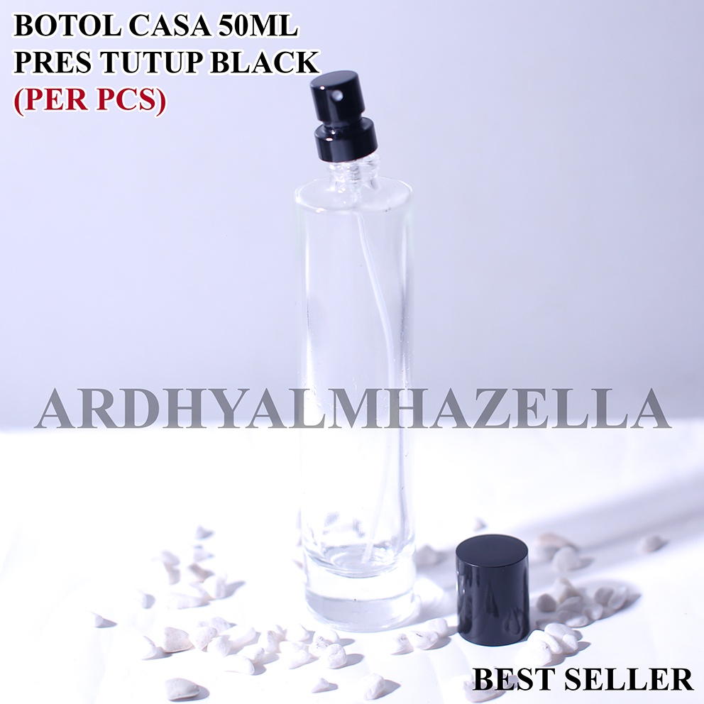 Jual BOTOL PARFUM CASA PRESS FULL BLACK 50ML | Shopee Indonesia