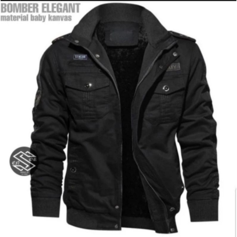 Jual jaket pria bomber elegant motor anti angin | Shopee Indonesia