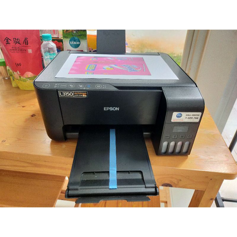 Jual PRINTER EPSON L 3150 WI-FI SCN-COPY ECO TANK PRINTER CETAK WARNA ...
